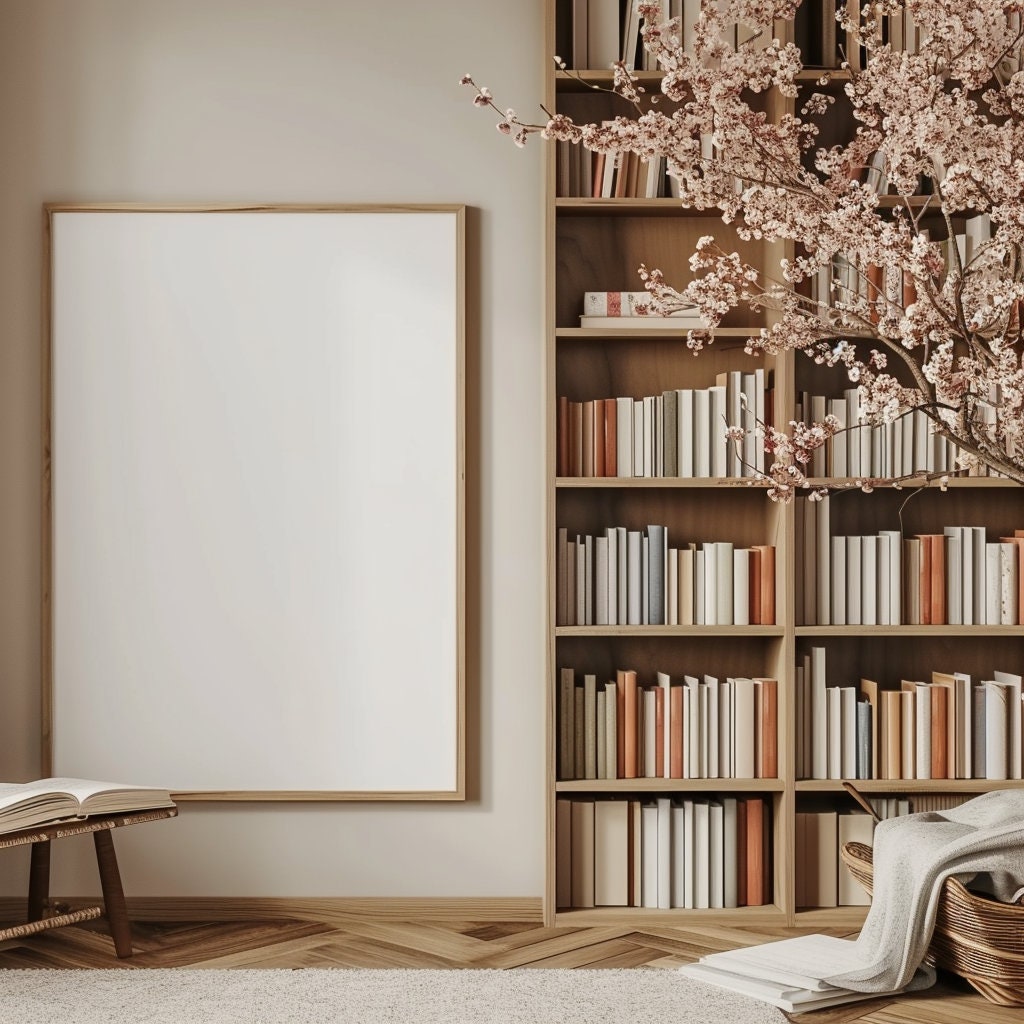 Home Bookshelf Virtual Background | Zoom Library | Zoom Background ...