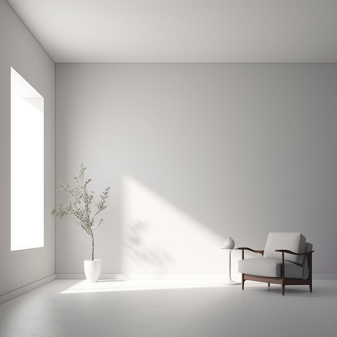 Simple Minimalist Home Wall Virtual Background | Zoom Background Room ...