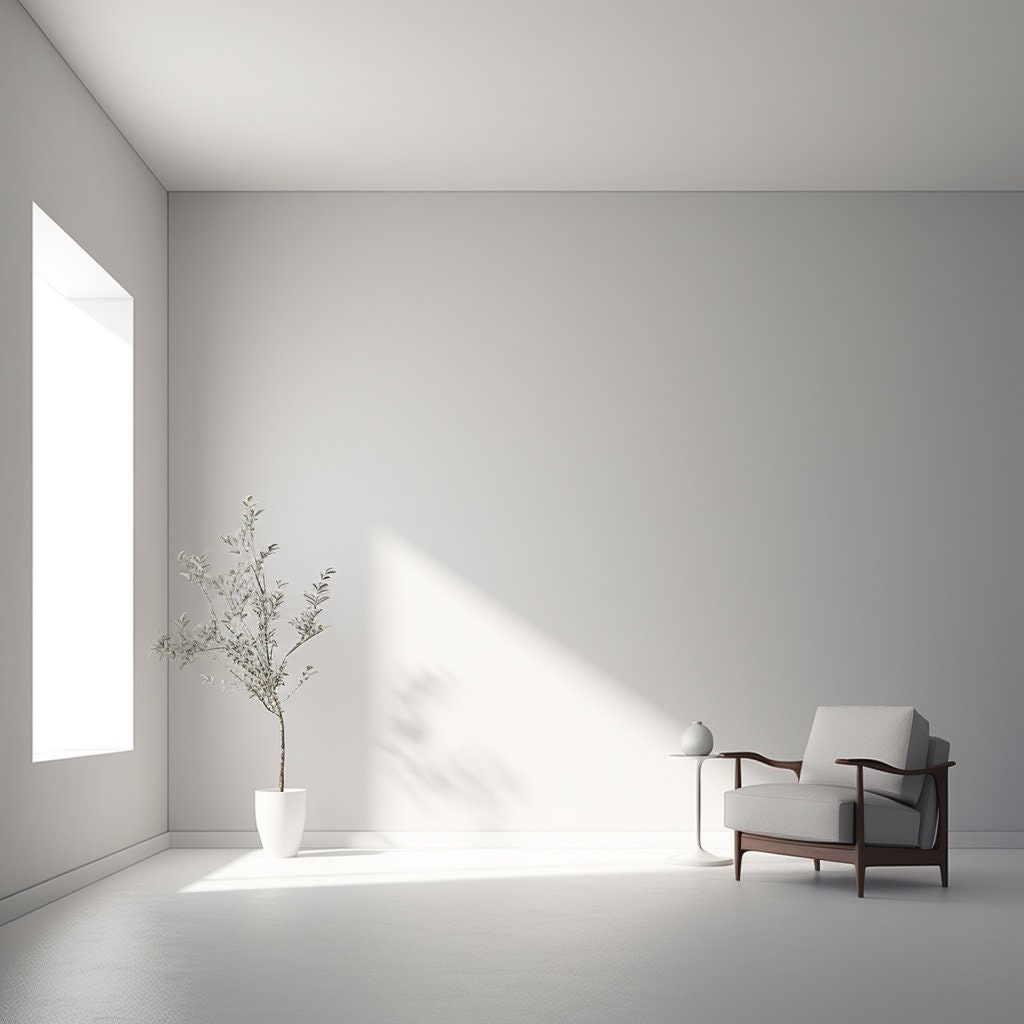 Simple Minimalist Home Wall Virtual Background | Zoom Background Room ...