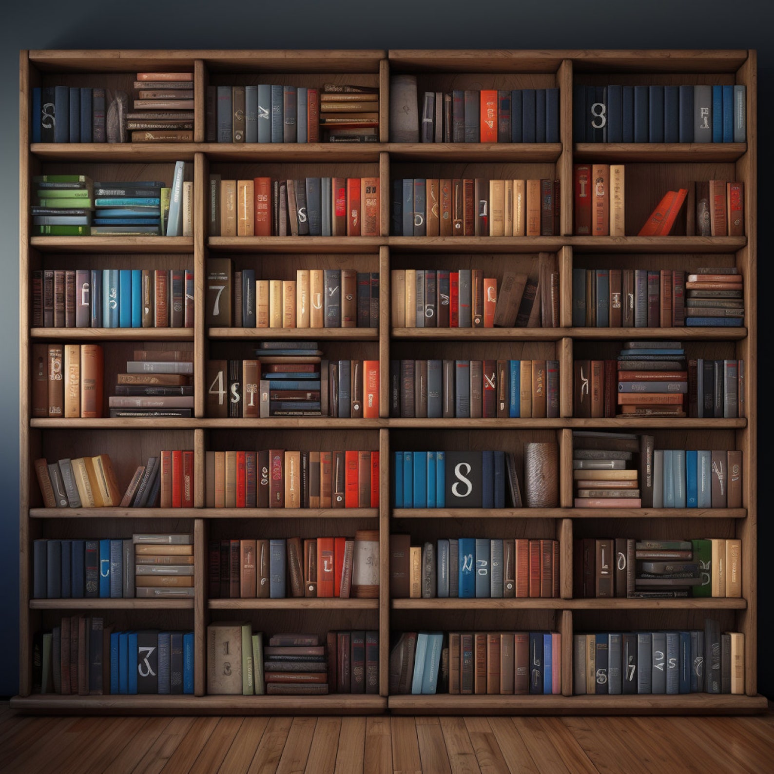 Home Bookshelf Virtual Background | Zoom Library | Zoom Background ...