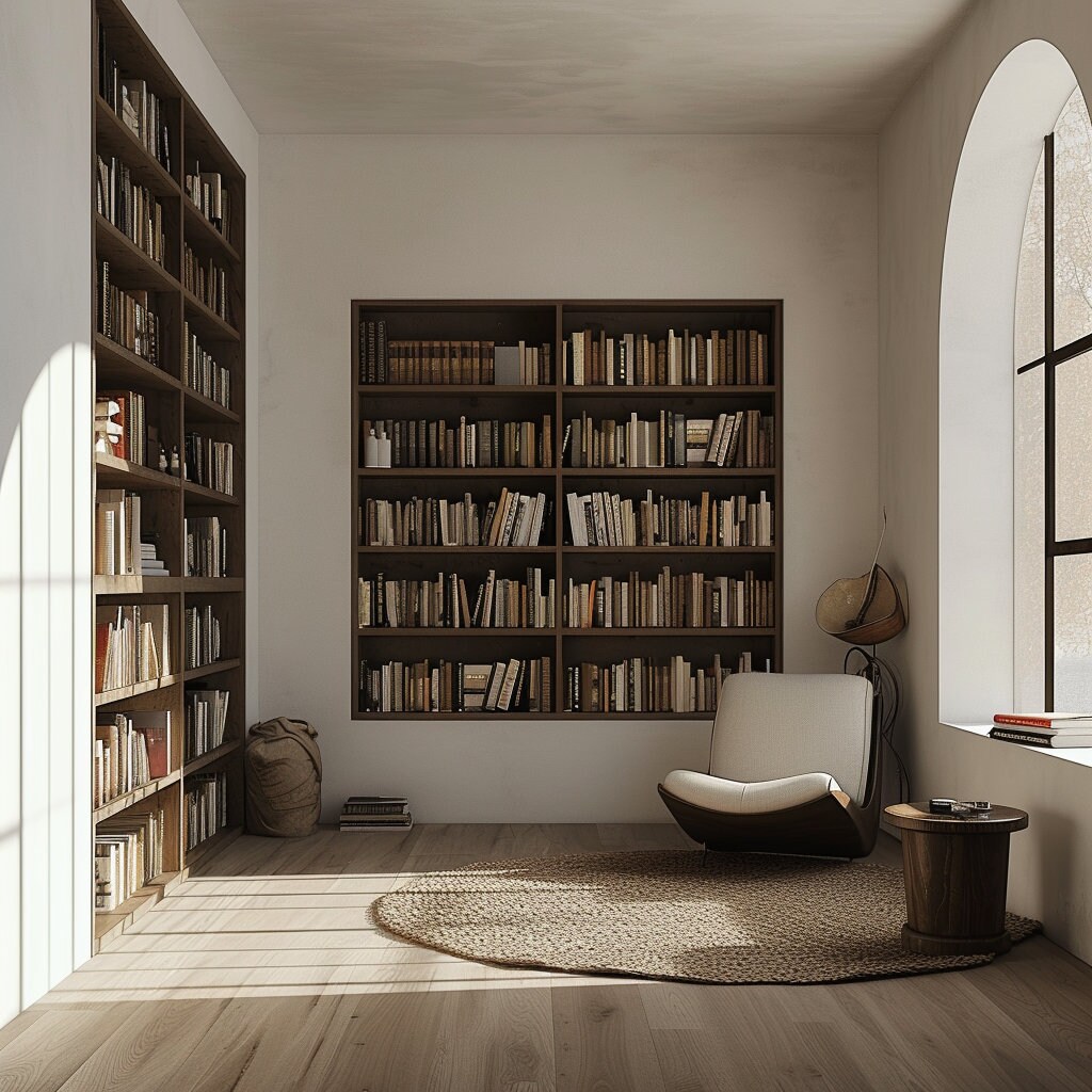 Home Bookshelf Virtual Background | Zoom Library | Zoom Background ...
