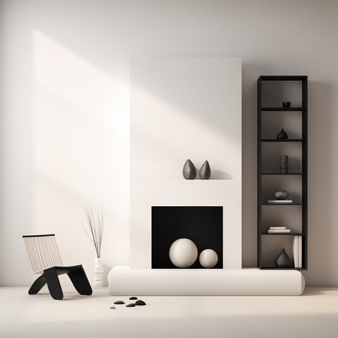 Neutral Minimalist Home Virtual Background | Zoom Background Room ...