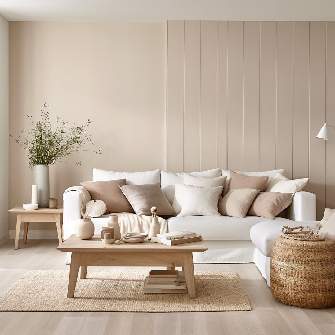 Neutral Minimalist Home Virtual Background | Zoom Living Room | Zoom ...