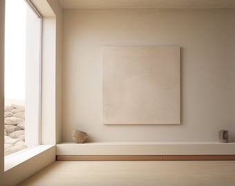Simple Minimalist White Wall Virtual Background | Zoom Background Room ...