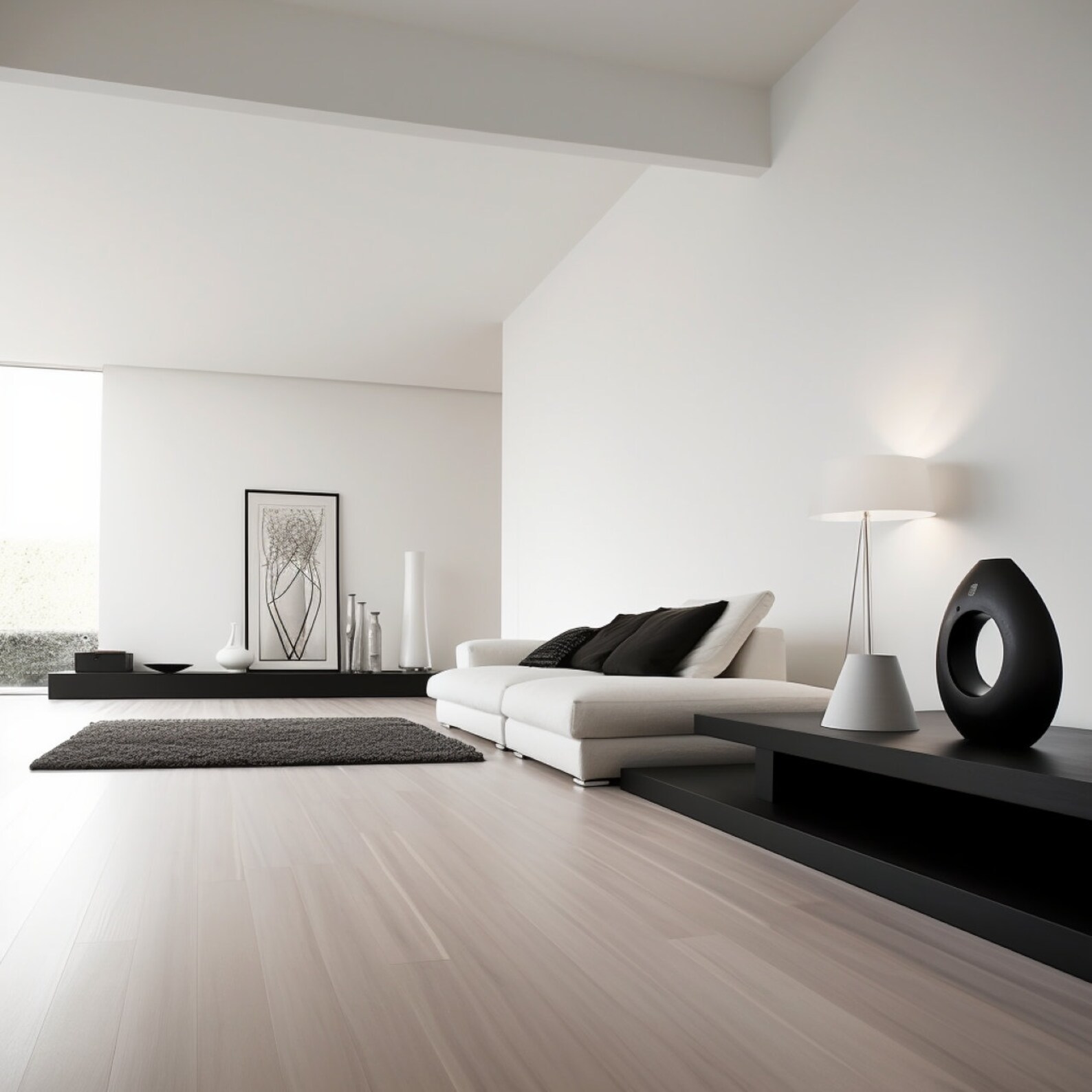Modern Minimalist Home Virtual Background | Zoom Living Room | Zoom ...