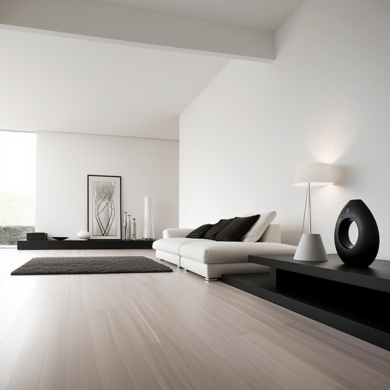 Modern Minimalist Home Virtual Background | Zoom Living Room | Zoom ...