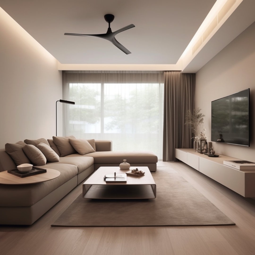 Modern Minimalist Home Virtual Background | Zoom Living Room | Zoom ...