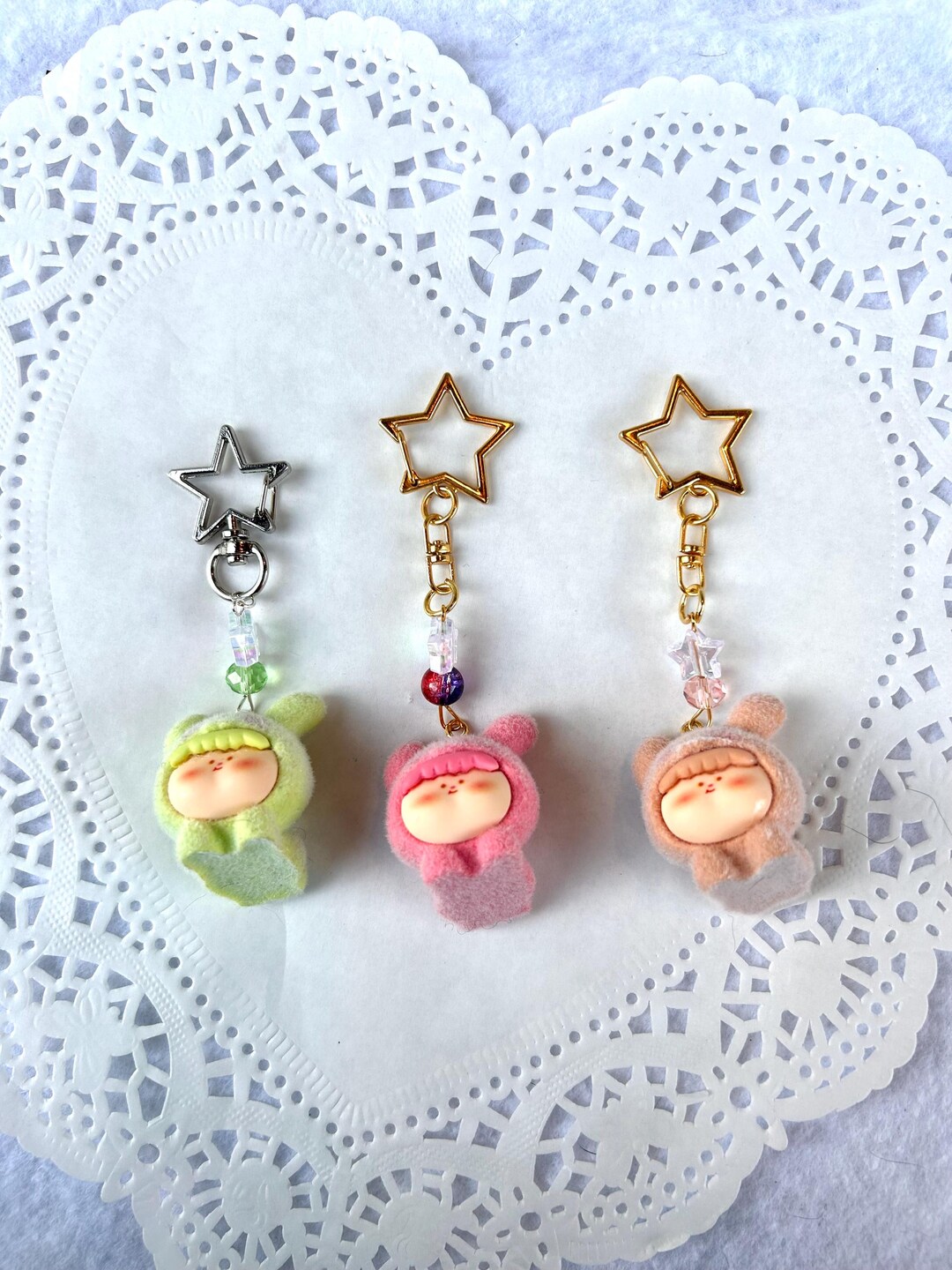 Pino Keychains |fuzzy Bunny Keychains| Cute Keychains| Kawaii Keychains ...