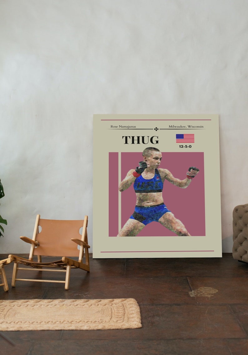 Rose Namajunas UFC Posters MMA Wall Art UFC Gifts Fighter - Etsy
