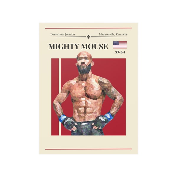 Mighty Mouse Ufc Wall Decor - Etsy