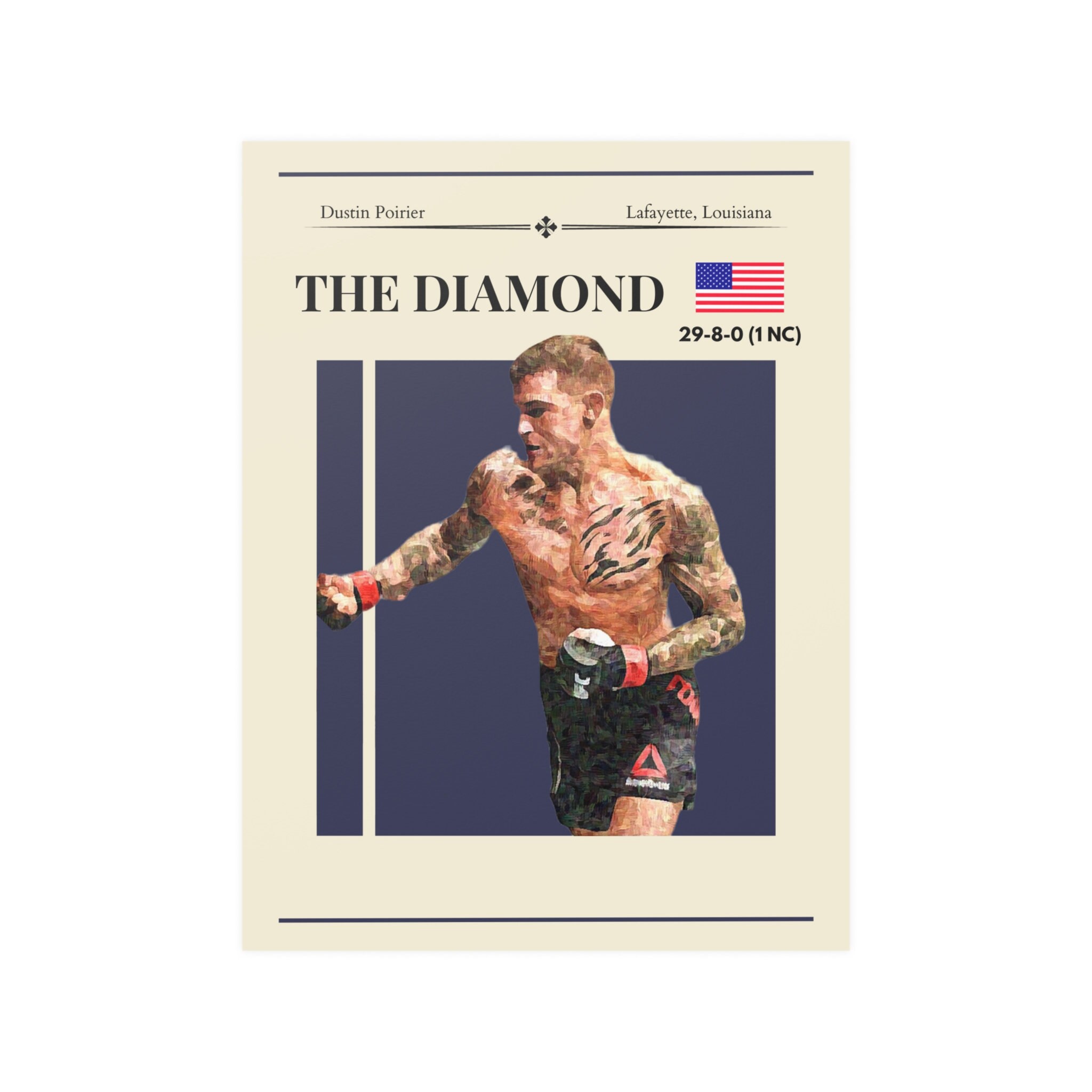 Dustin Poirier, UFC Posters, MMA Wall Art, UFC Gifts, Mma Fighter ...