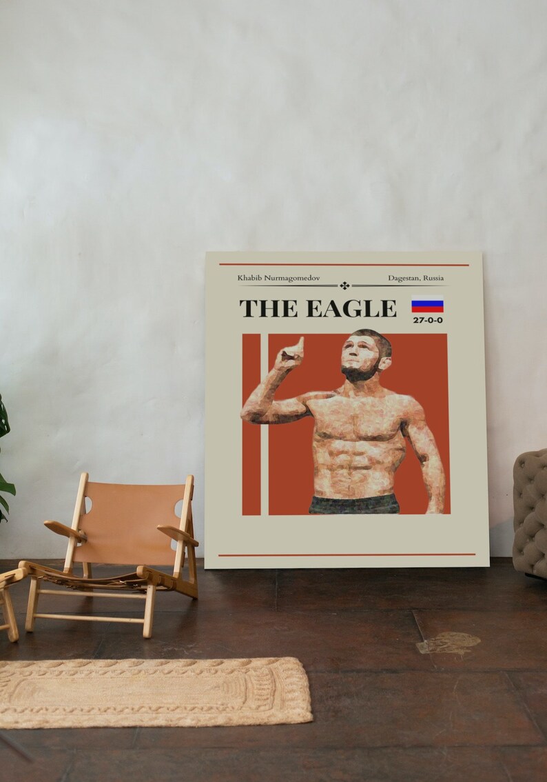 Khabib Nurmagomedov, UFC Posters, MMA Wall Art, UFC Gifts, Fighter ...