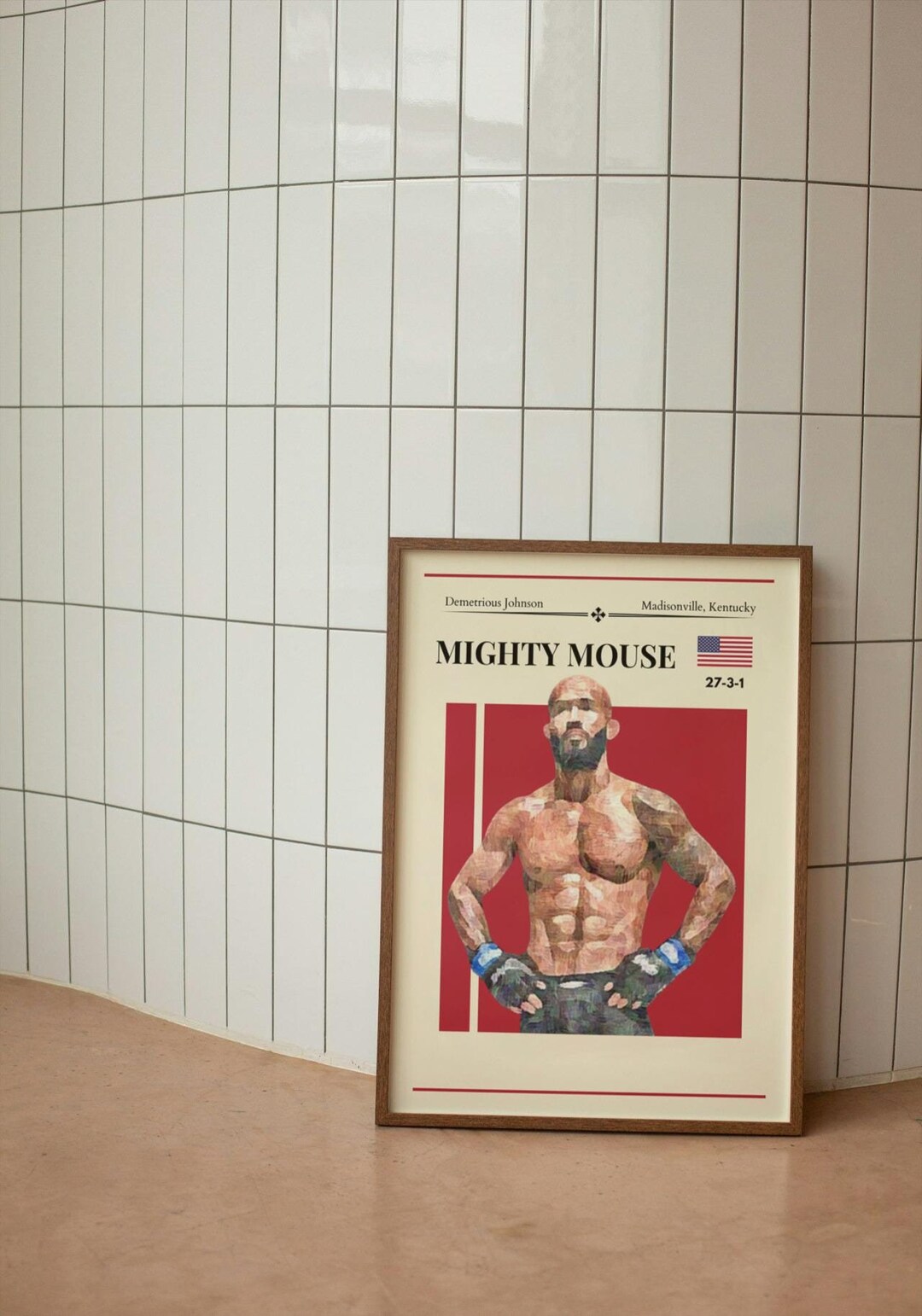 Demetrious Johnson, Mighty Mouse, UFC Posters, MMA Wall Art, UFC Gifts ...