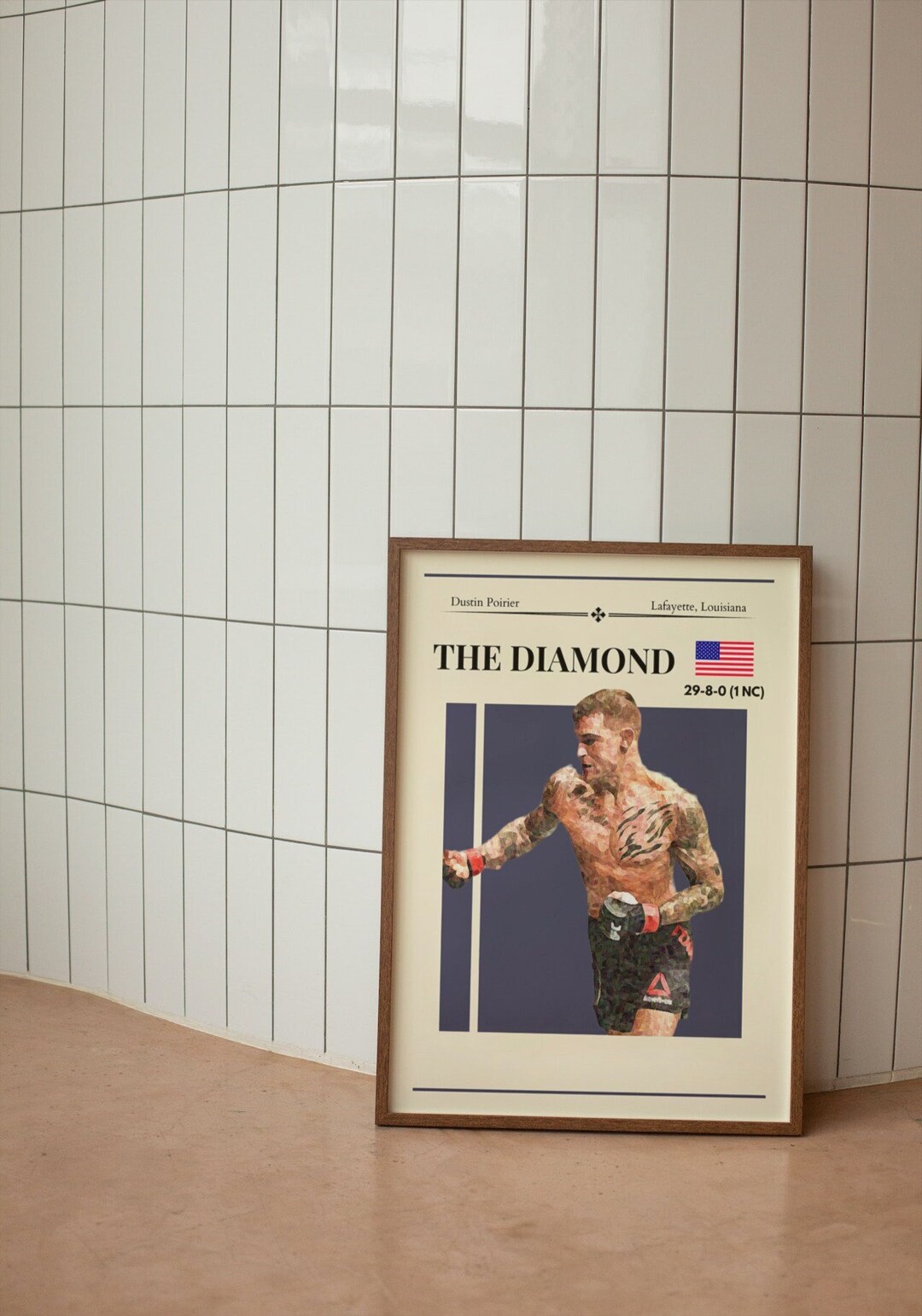 Dustin Poirier Ufc Posters Mma Wall Art Ufc Ts Mma Fighter Prints Impressionist Decor