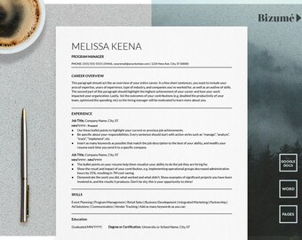 ATS Friendly Resume Template for Google Docs and Microsoft Word ...