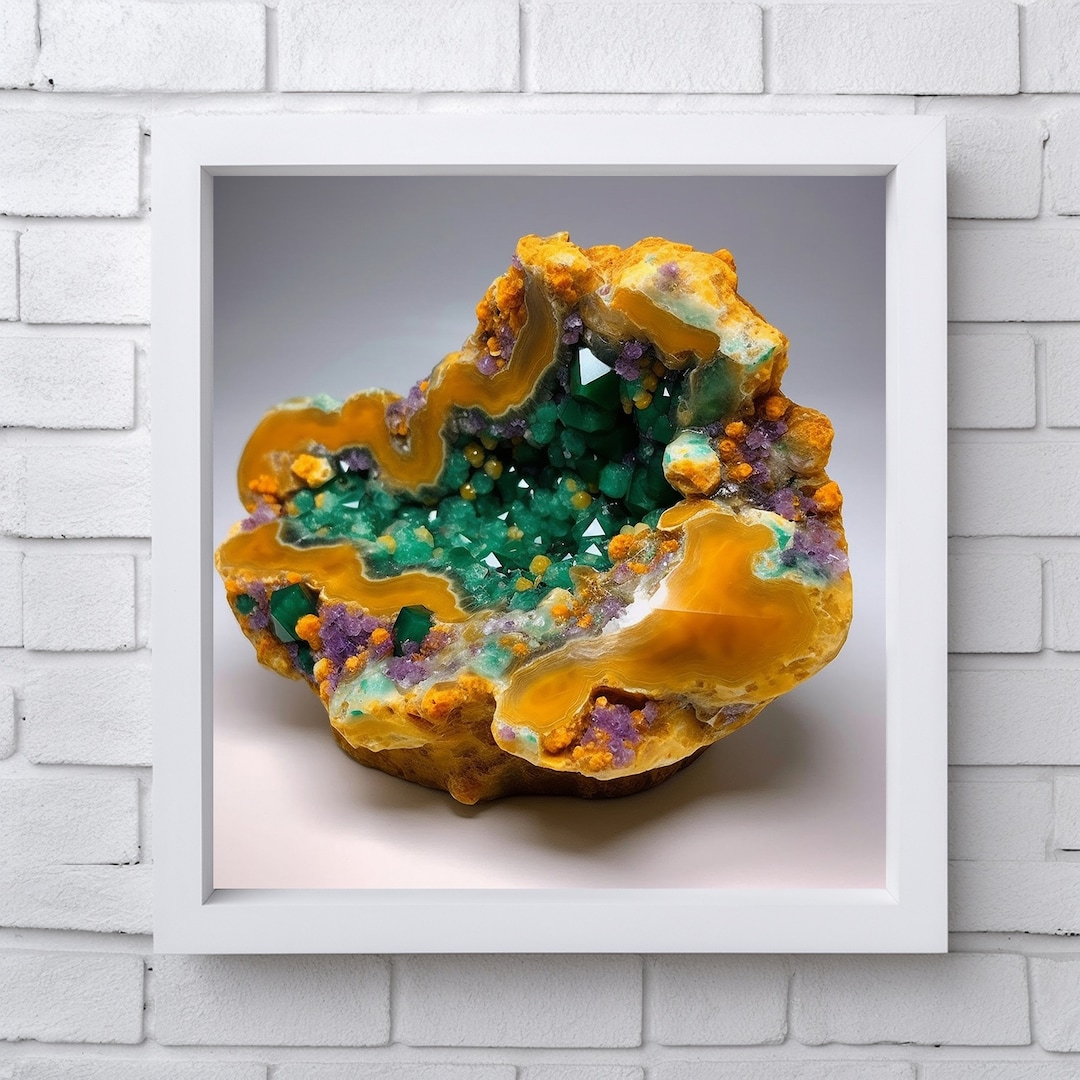Malachite Jasper Geode Digital Download Art Print - Etsy