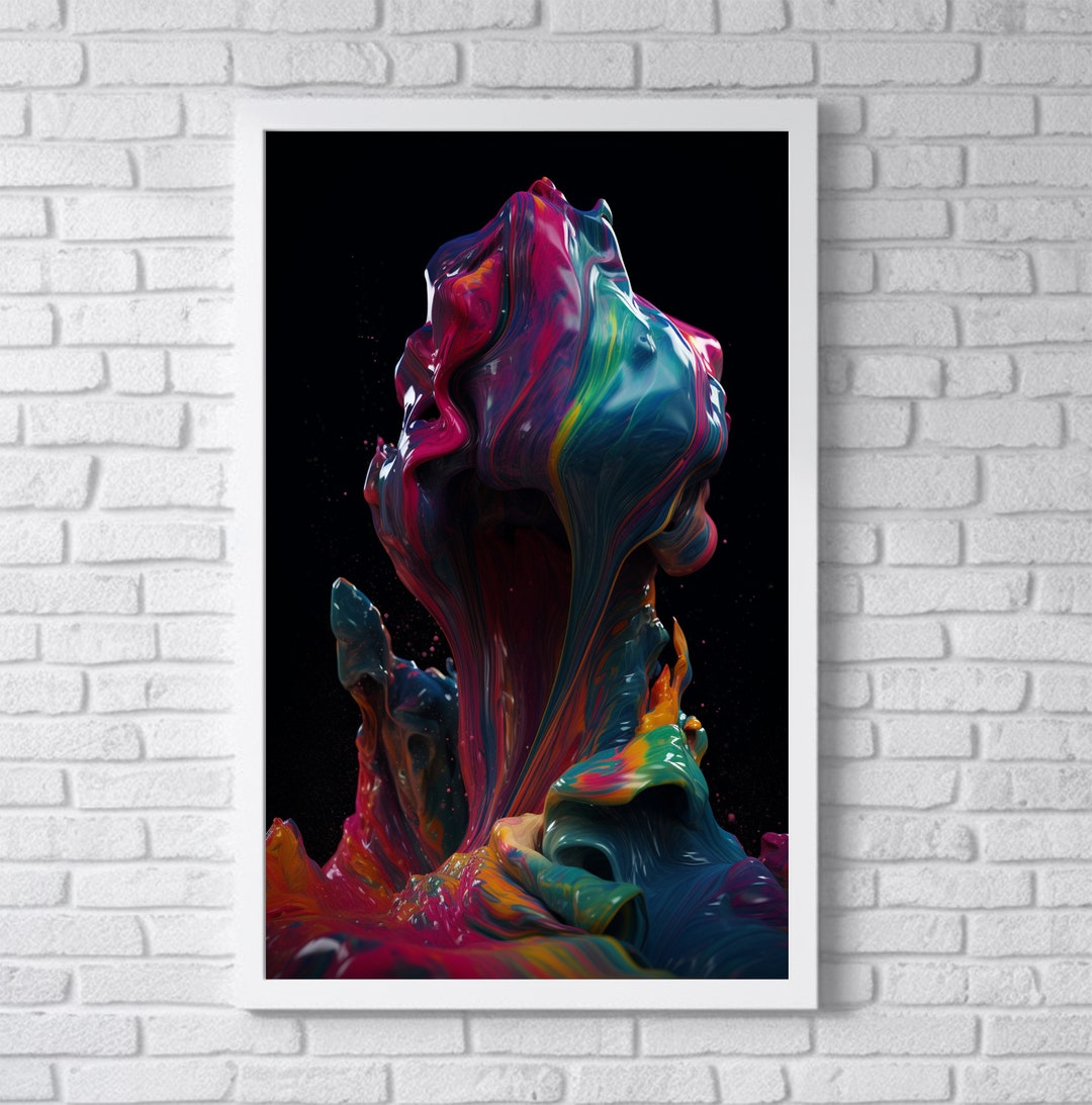 Swirling Splash Digital Download Art Print - Etsy