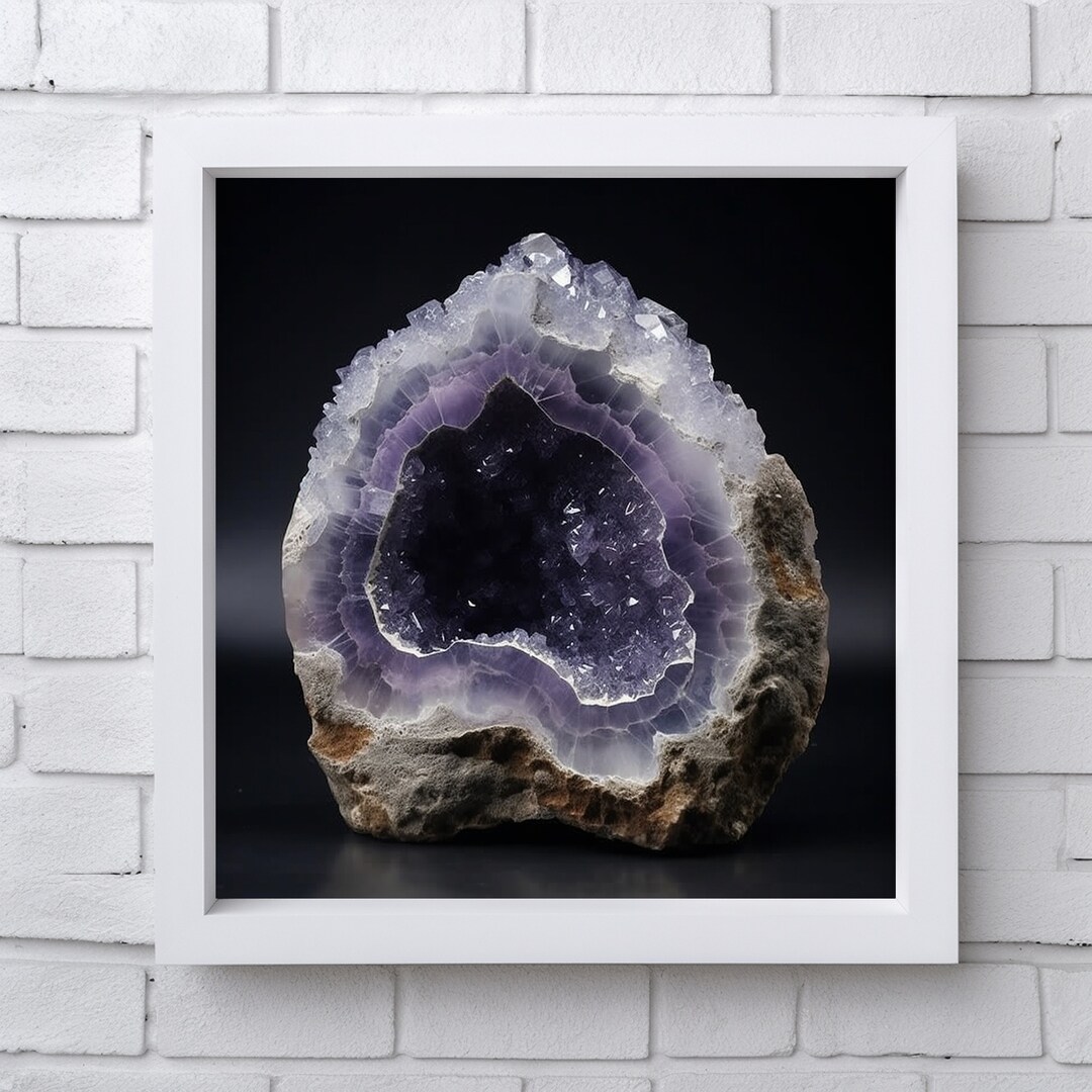 Amethyst Quartz Geode Digital Download Art Print - Etsy