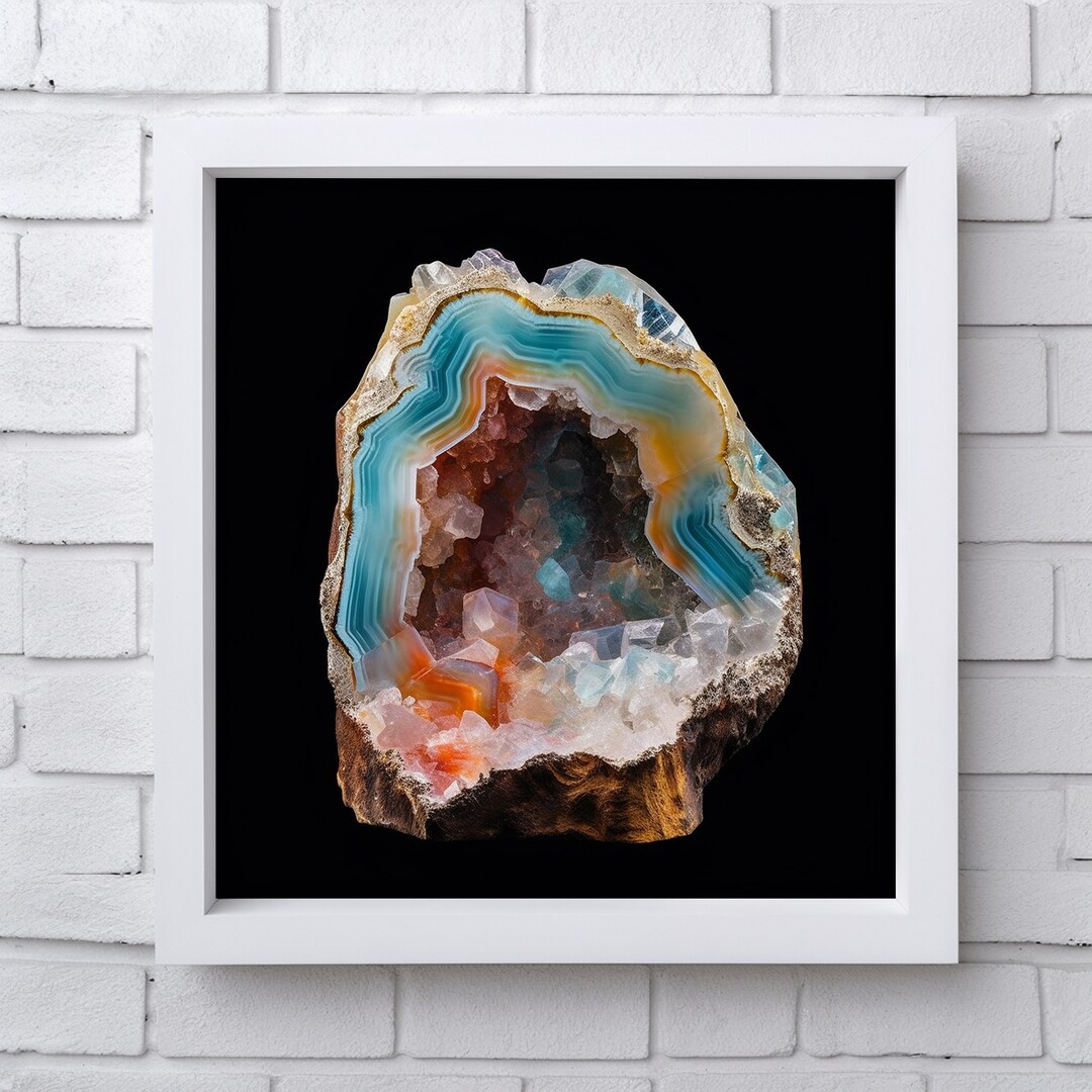 Topaz Geode Digital Download Art Print - Etsy