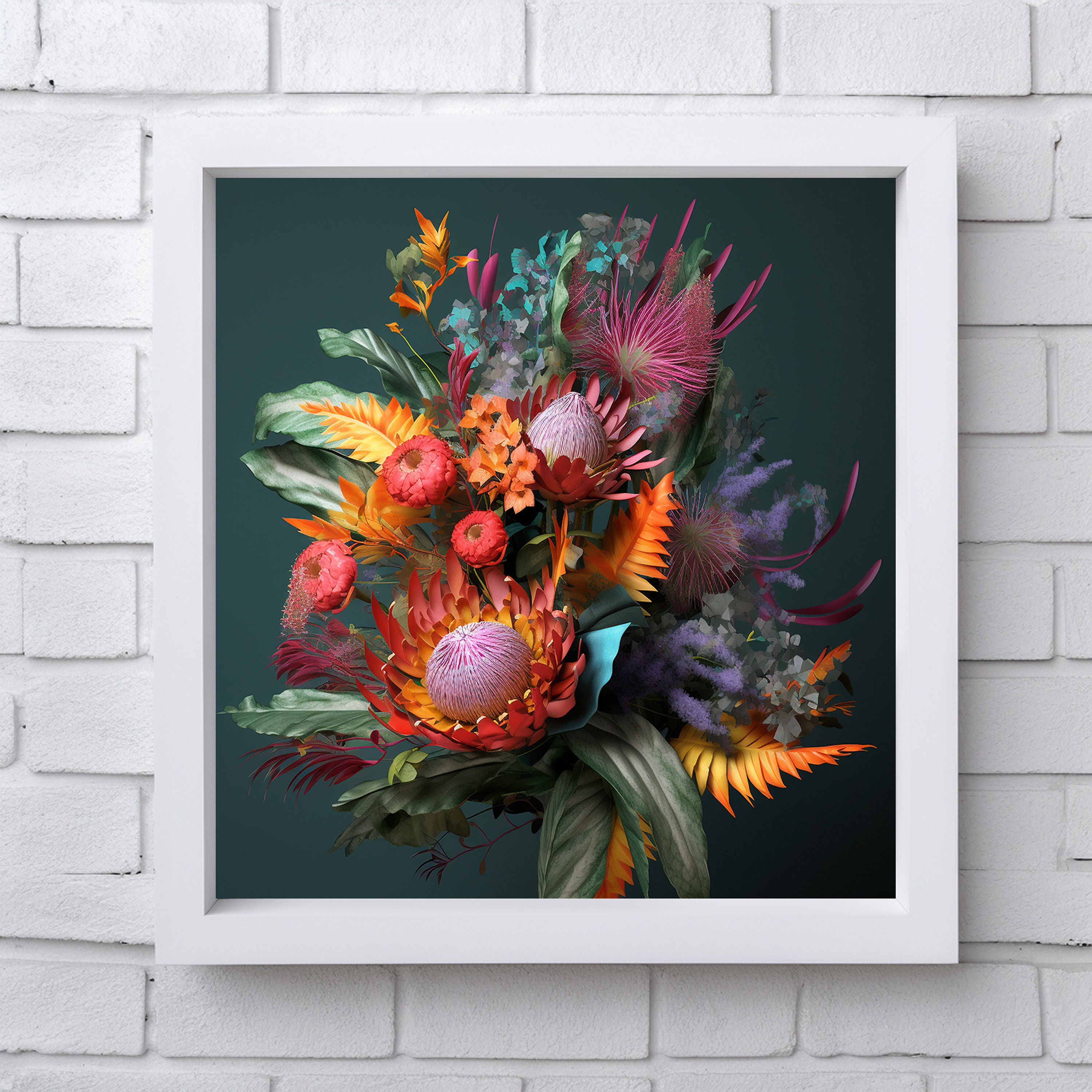 Enchanted Flora Fusion Digital Download Art Print - Etsy