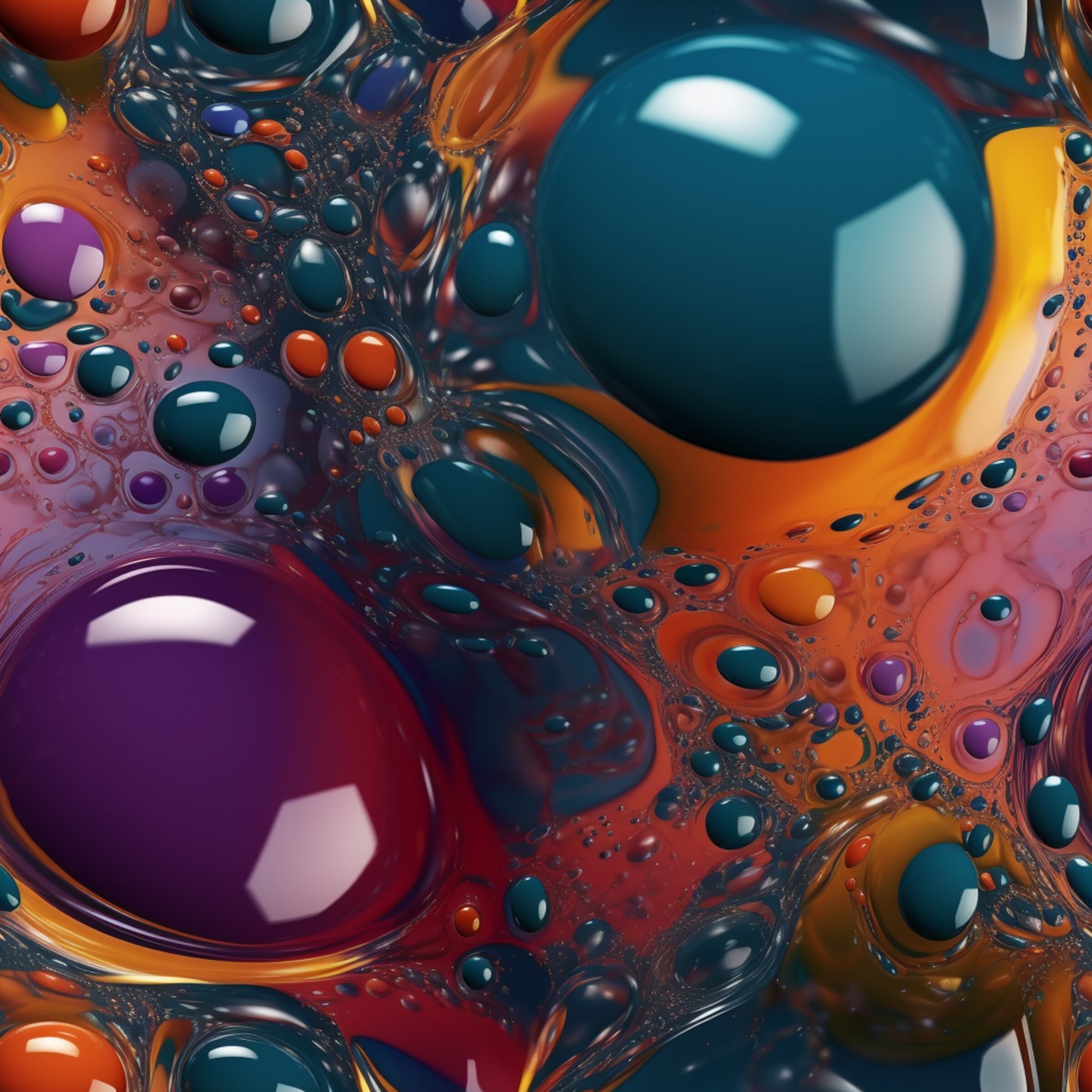 Shiny Bubbling Paint Digital Download Art Print - Etsy