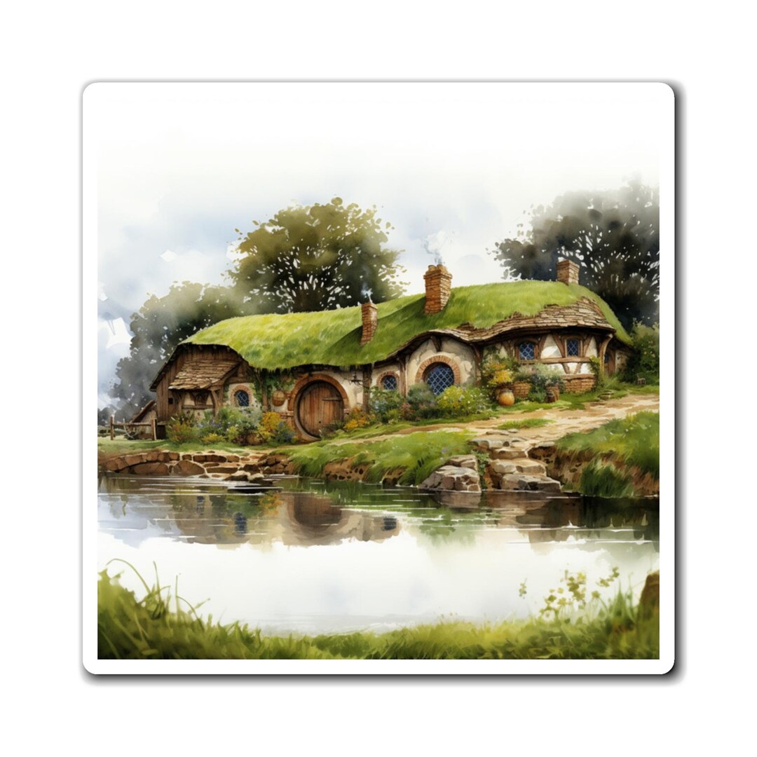 Magnet LOTR Hobbiton Bag End Inspired Art Print Tolkien - Etsy UK
