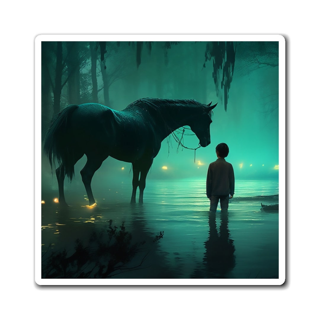 Magnet, the Boy and the Kelpie Art Print, Magical Fairy Tale Lore ...