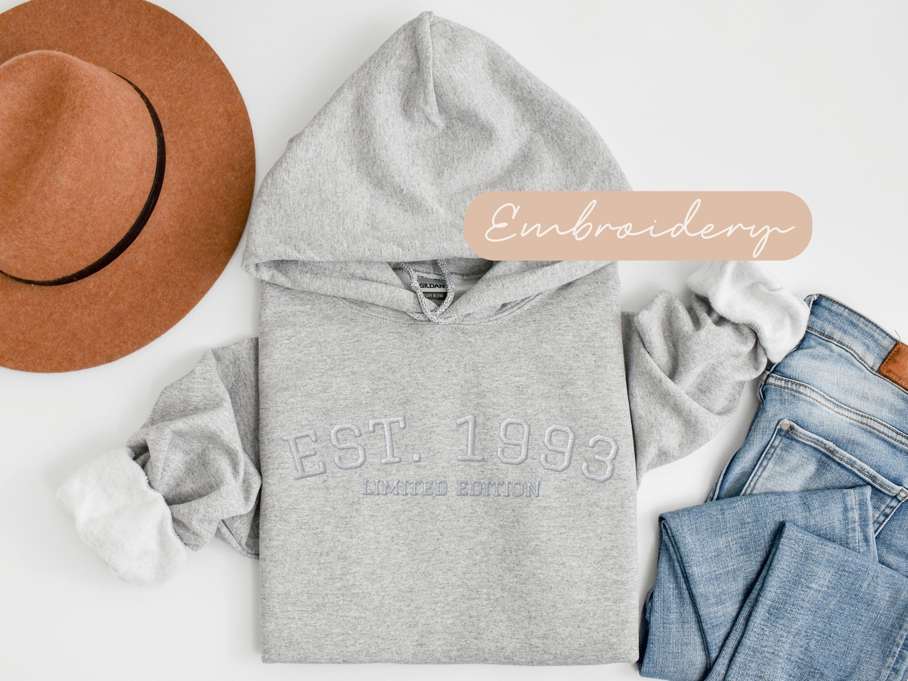 Est 1993 Limited Edition Hoodie Embroidered, 1993 Hoodie, 1993 30th ...