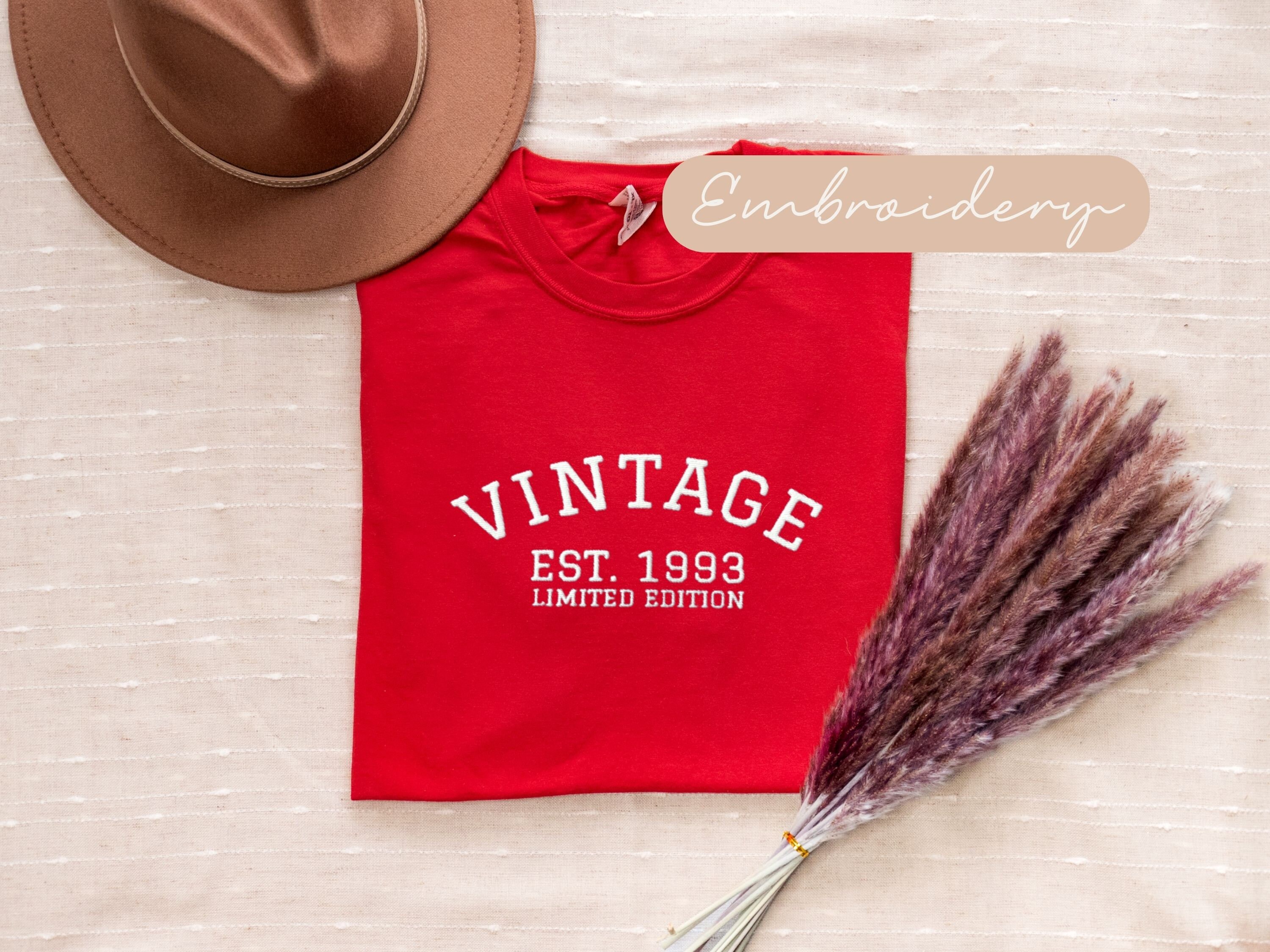 Embroidered 1993 Vintage Shirt Comfort Colors, Est 1993 Shirt, 1993 ...
