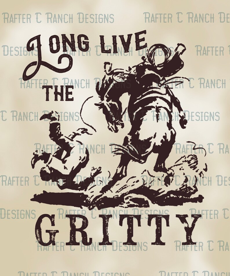 Gritty PNG, Grunge Western PNG, Cowboy Vibes PNG, Vintage Rodeo ...