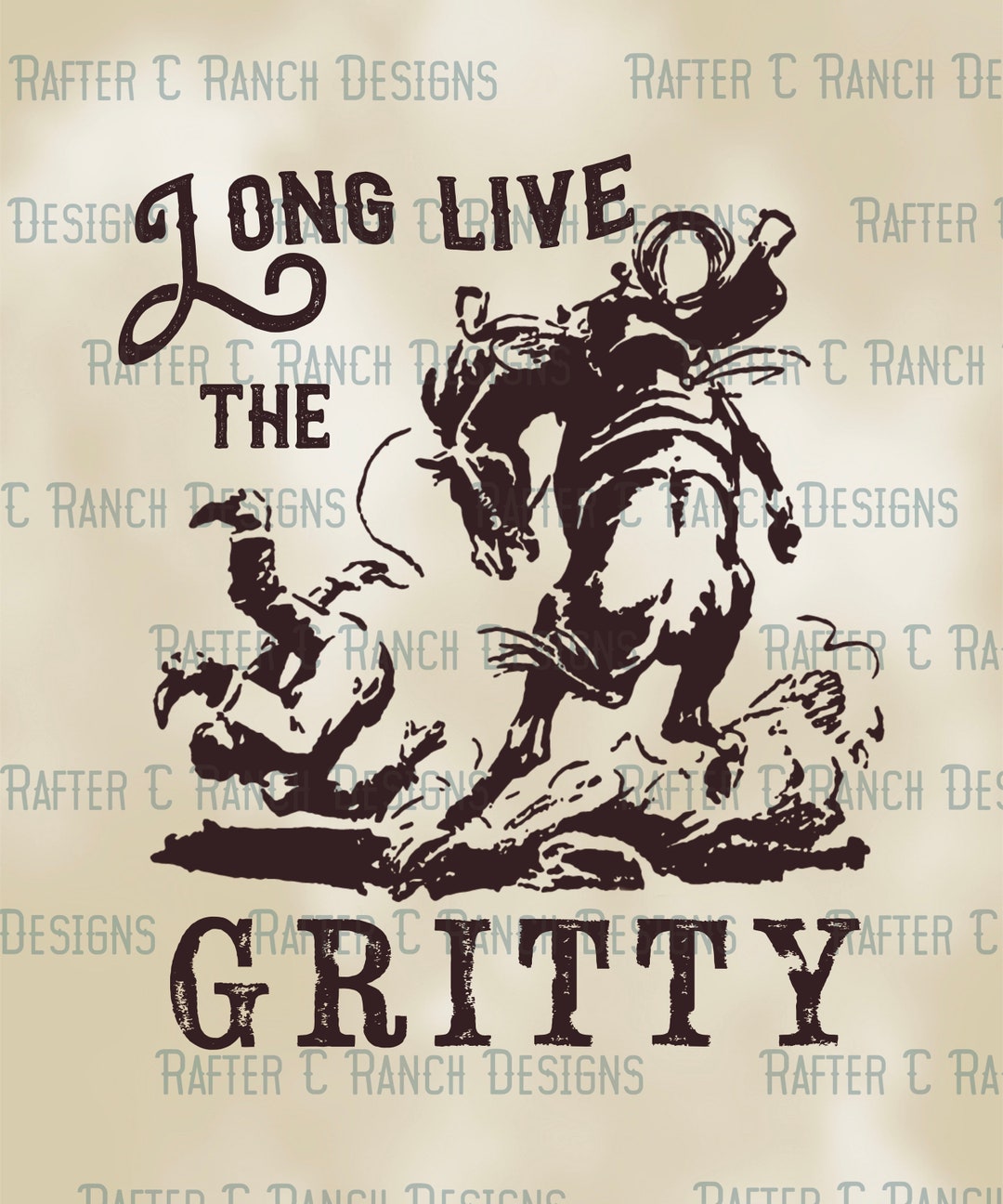 Gritty PNG, Grunge Western PNG, Cowboy Vibes PNG, Vintage Rodeo ...