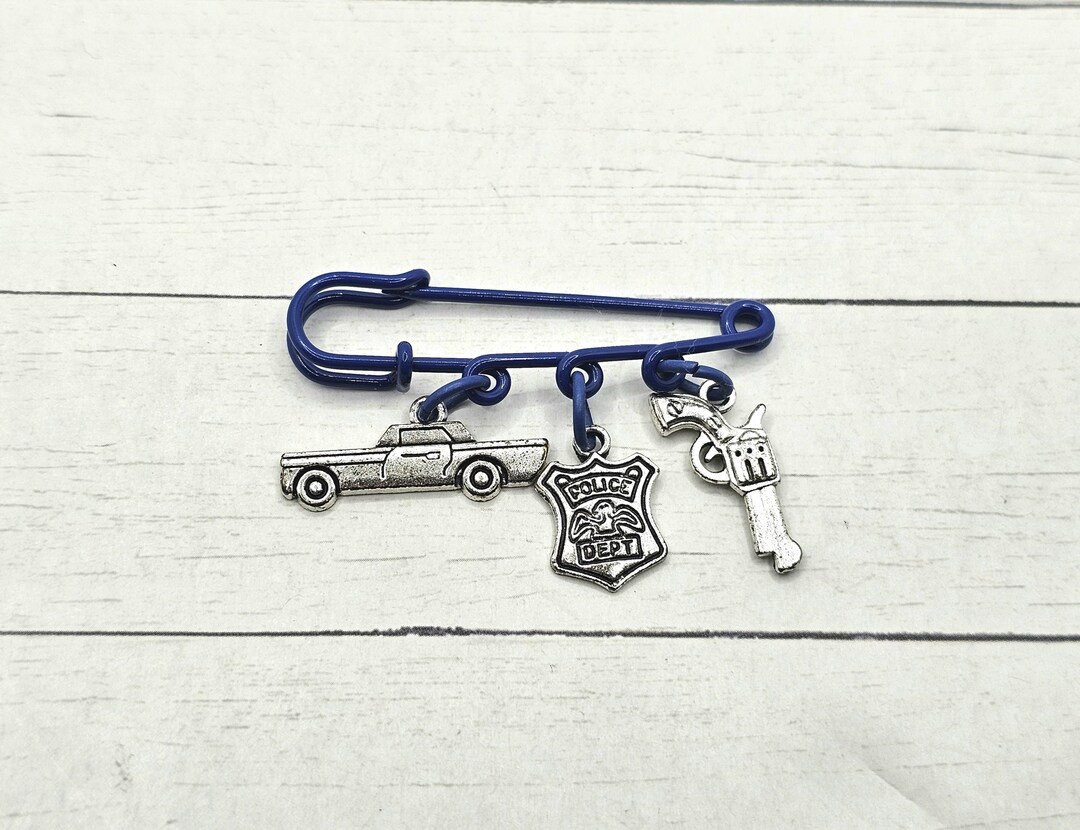 Blue Law Enforcement/police Officer Brooch - Etsy