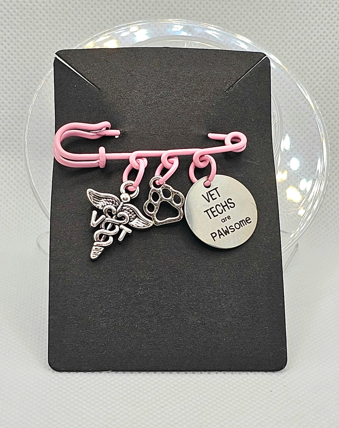 Light Pink Vet Tech Brooch Pin - Etsy