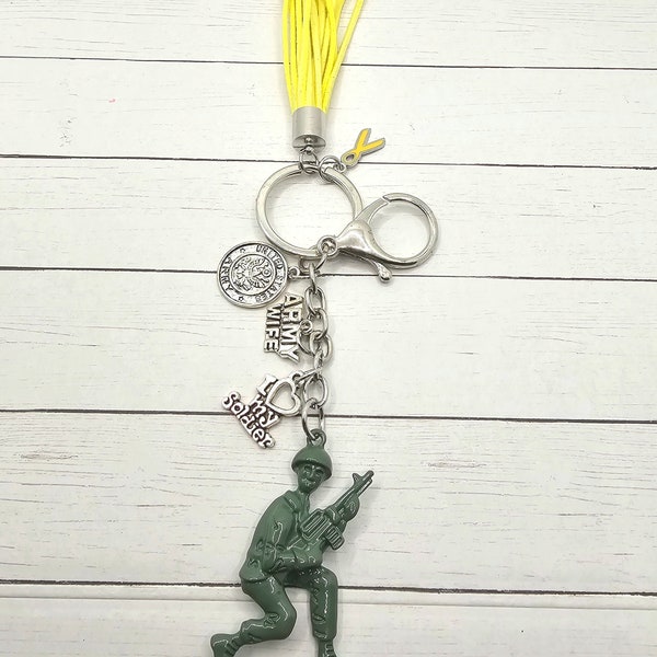 Army Keychain - Etsy