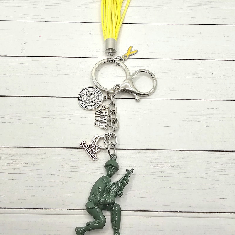 Army Keychain - Etsy