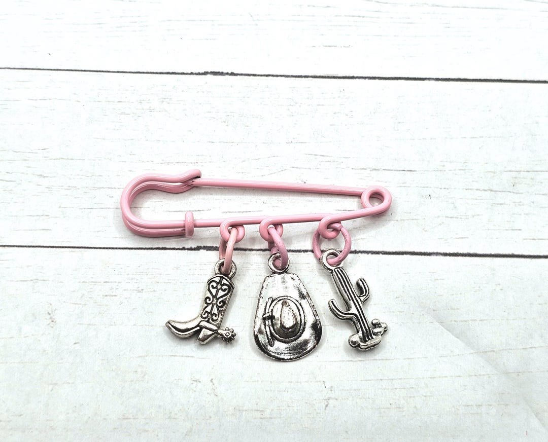 Light Pink Western Brooch Pin - Etsy