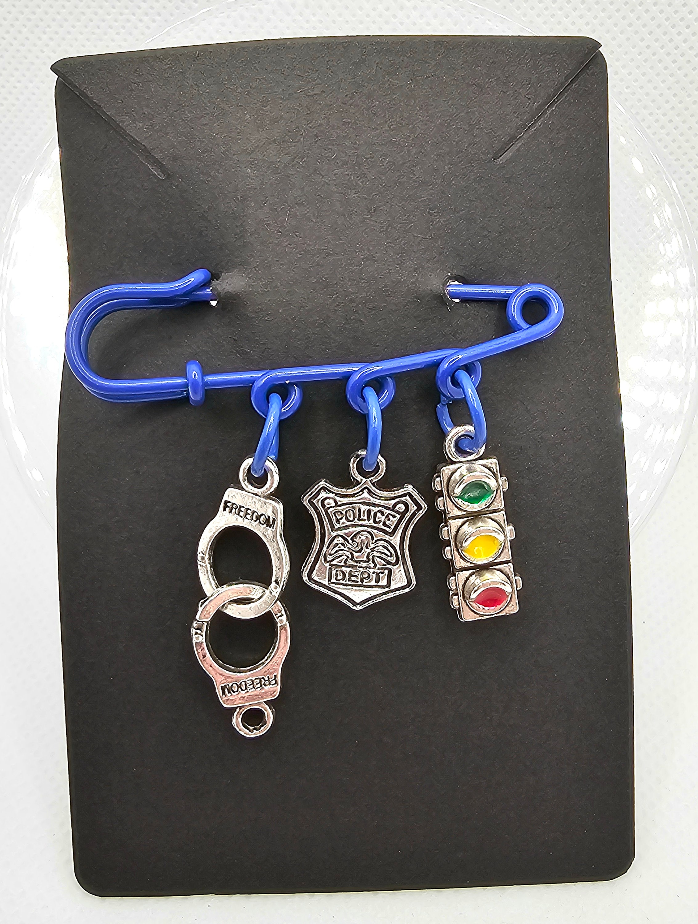 Blue Law Enforcement/police Officer Brooch - Etsy