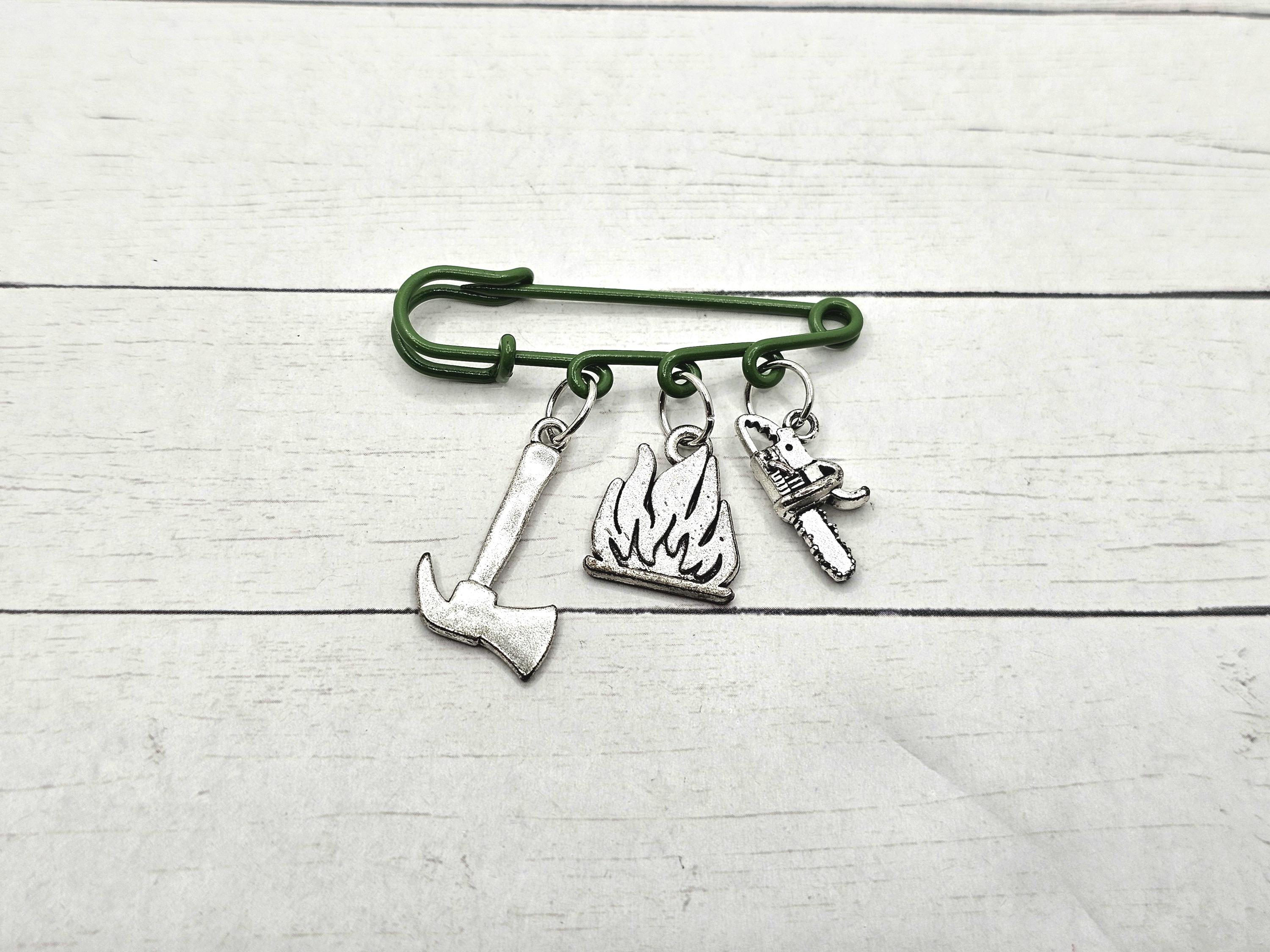 Wildland Firefighter Brooch Pin - Etsy