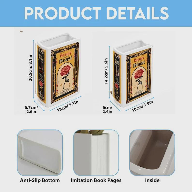 Fourth Wing Book Vase, Rebecca Yarros Inspired Flower Book Decor ...