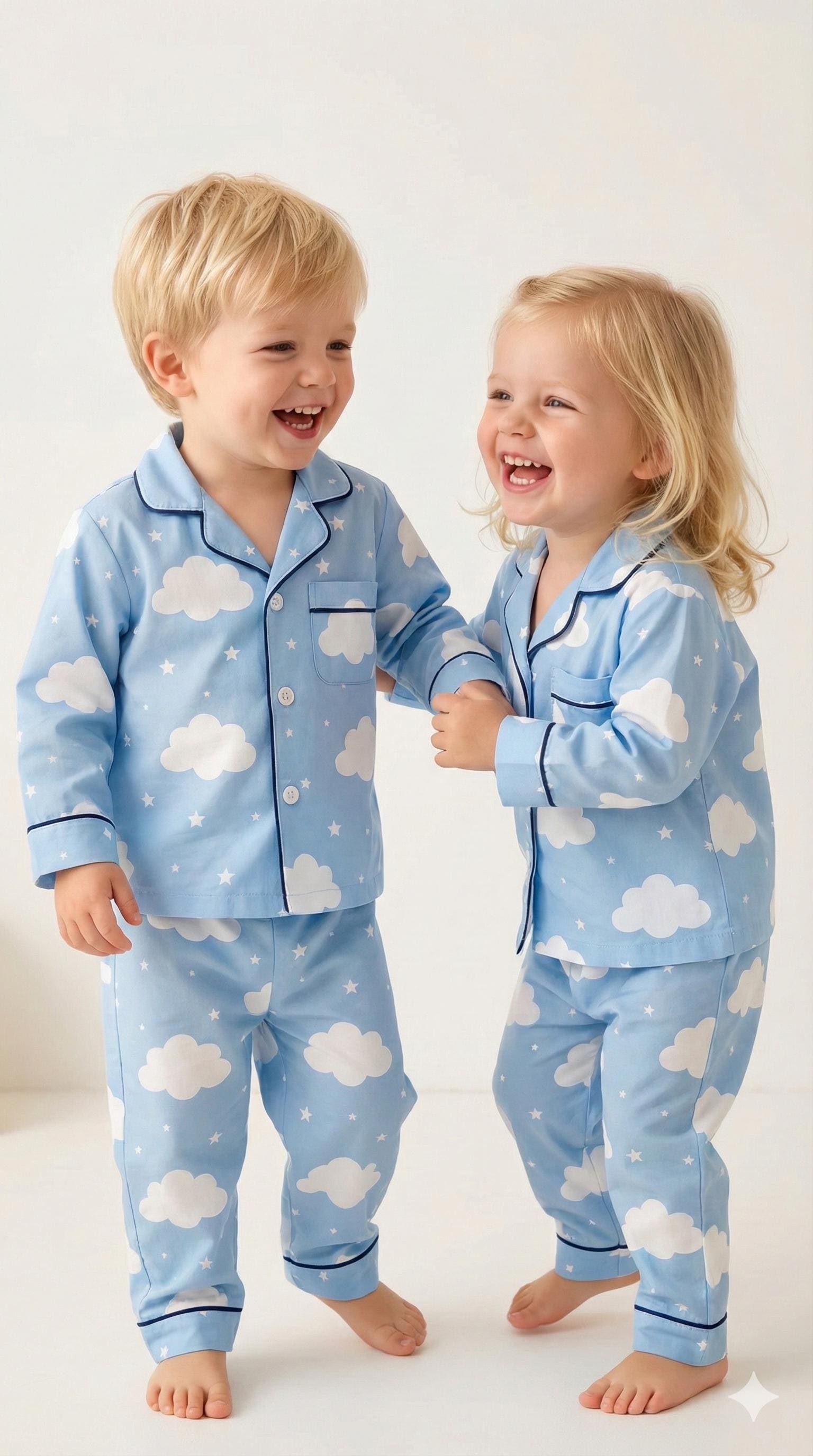 Sewing Pattern PDF 5 Years Toddler Piped Pajama Set Unisex Baby ...