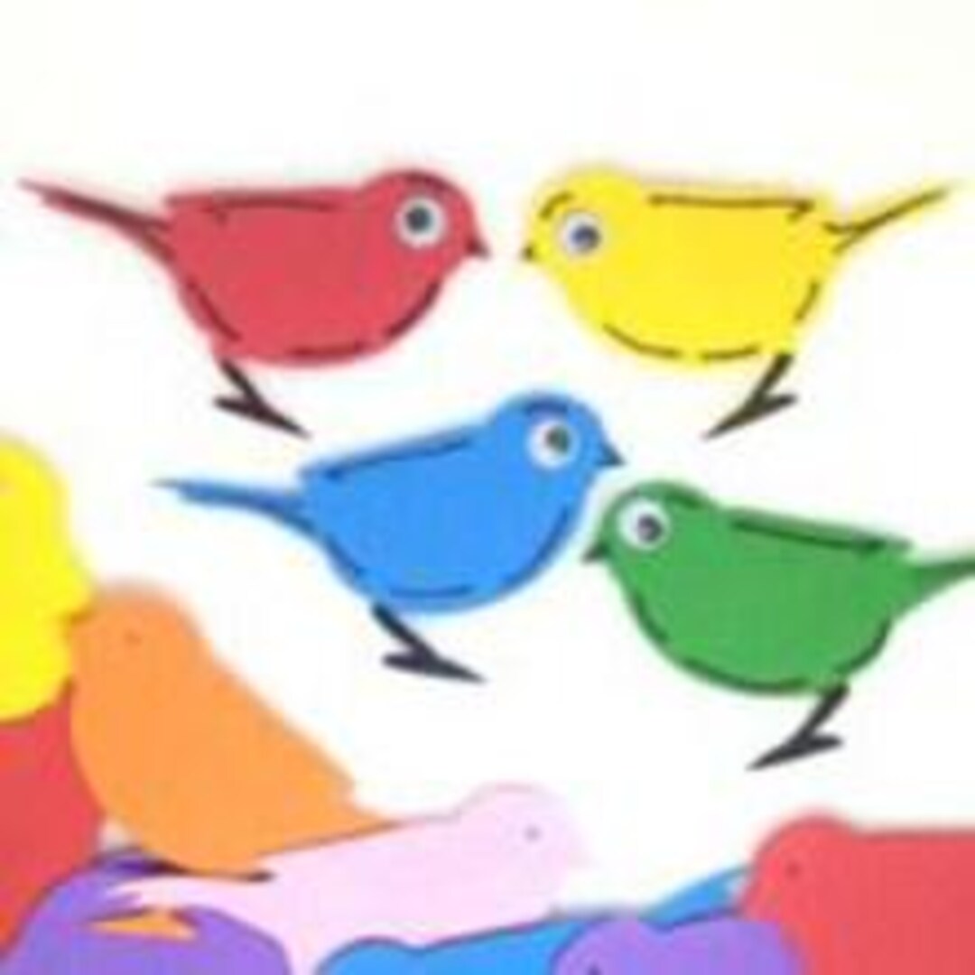 Bird Foam Shapes 2"x1.5" – 60 Pack Colorful Craft Foam Cutouts for Kids ...