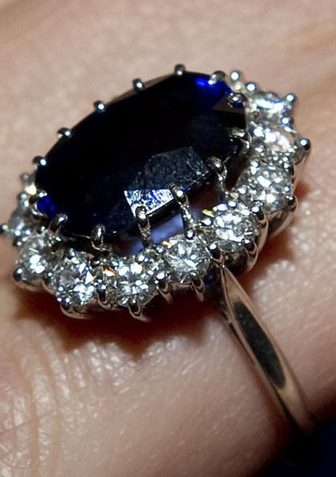 Princess Diana Ring, Kate Middleton Engagement Ring, 12 CT Oval ...