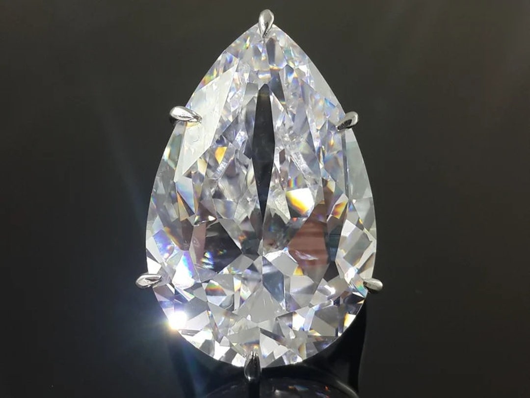 Taylor-burton Diamond Engagement Ring for Women 925 Sterling Silver 69 ...