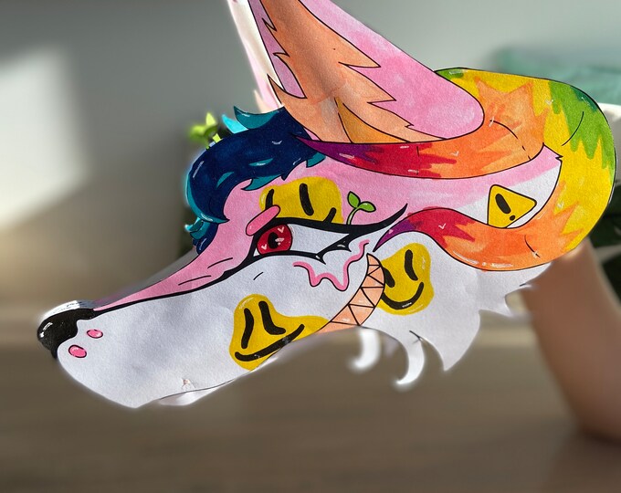 LIMITED EDITION Pink Hazard -paper Dragon Puppet! Only One Sold a Month ...