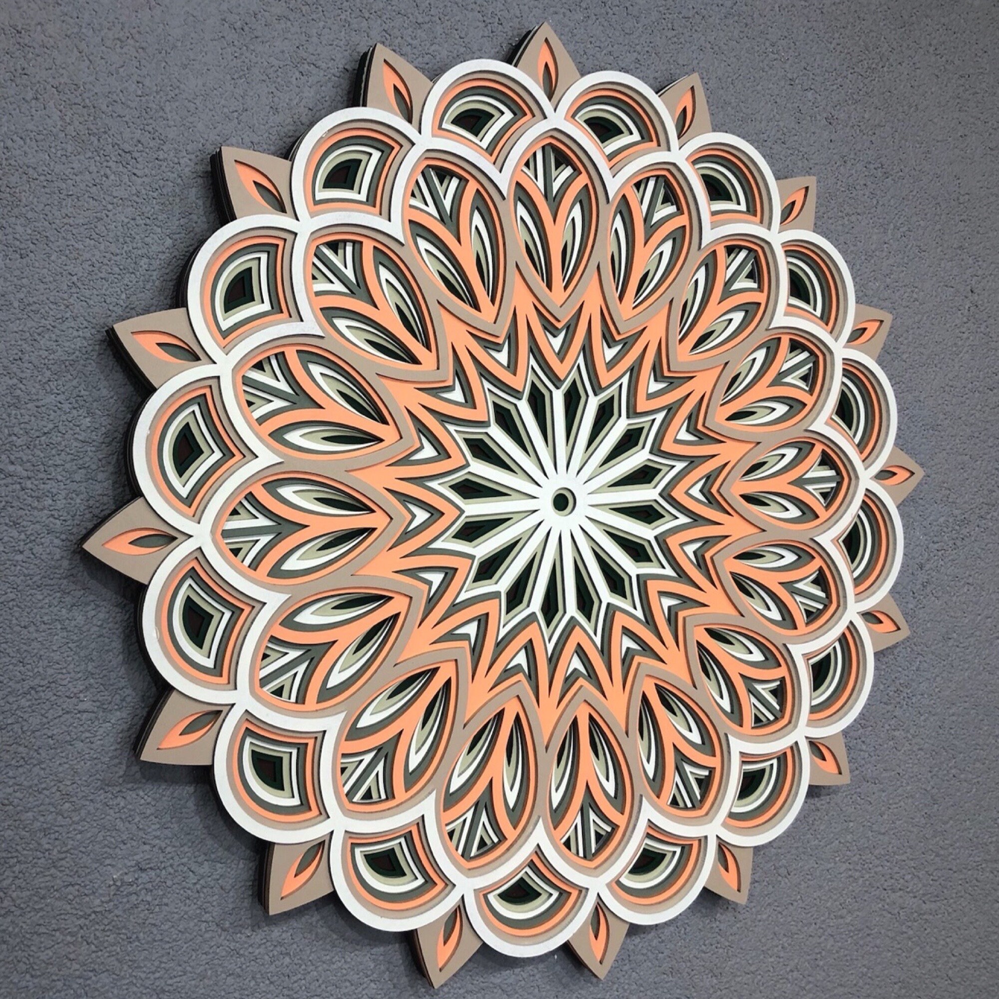 Elegant Multi Layer Mandala Wall Art, Unique Home Decor, Handcrafted ...