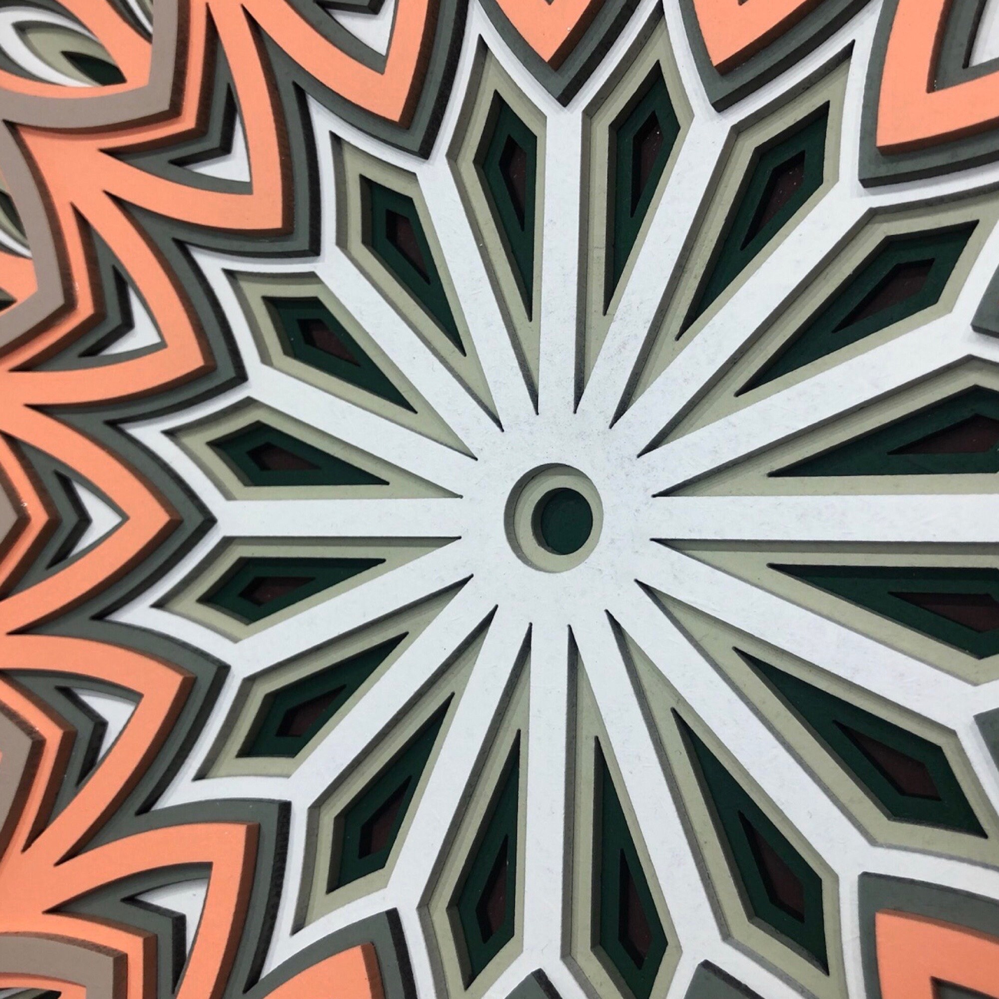 Elegant Multi Layer Mandala Wall Art, Unique Home Decor, Handcrafted ...