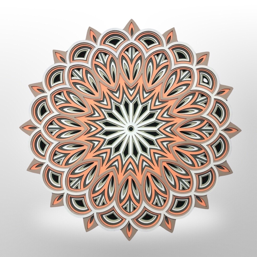 Elegant Multi Layer Mandala Wall Art, Unique Home Decor, Handcrafted ...