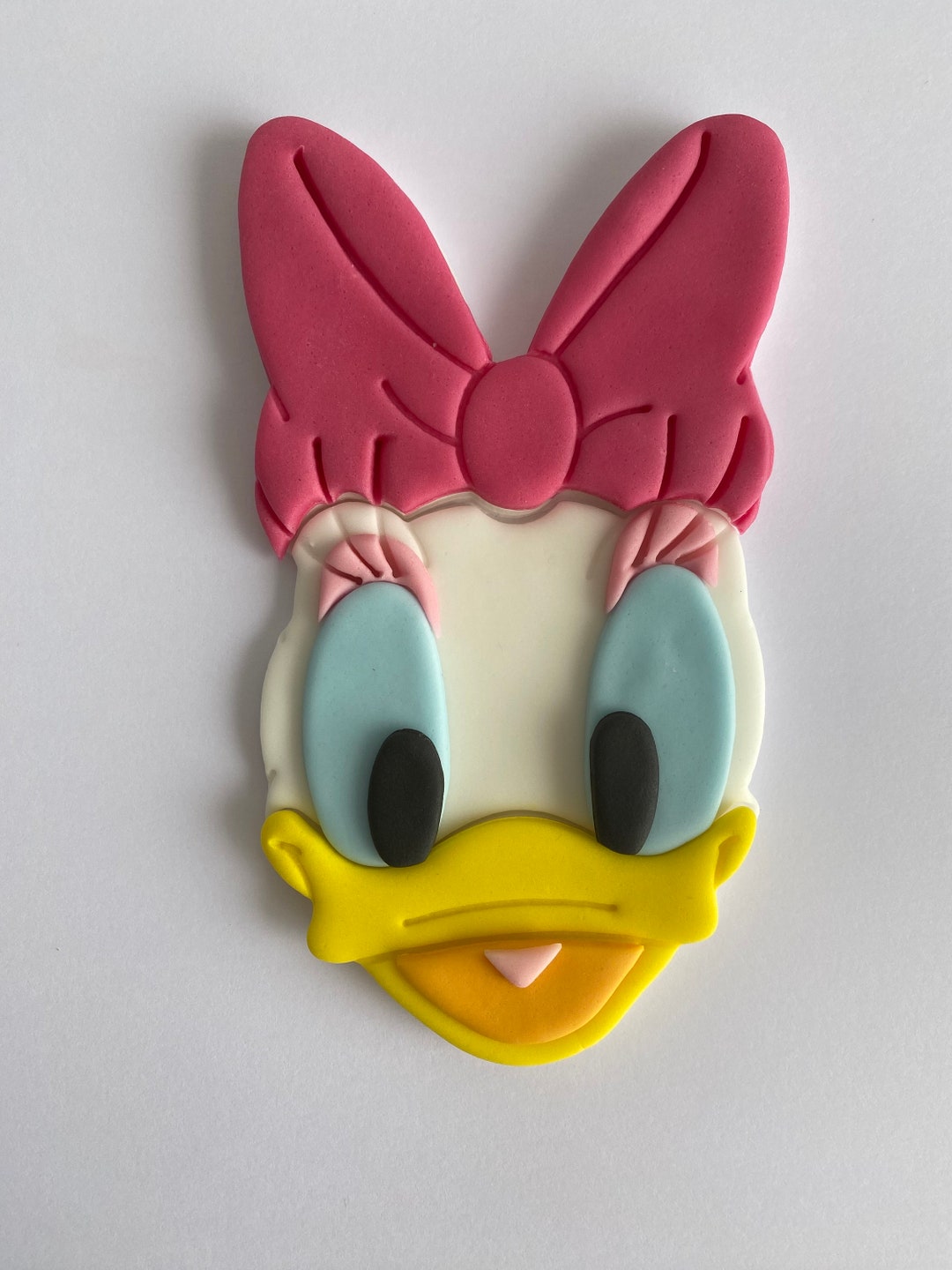 Edible Fondant Daisy Duck Cake Topper Fondant Sugar Paste Decorations ...