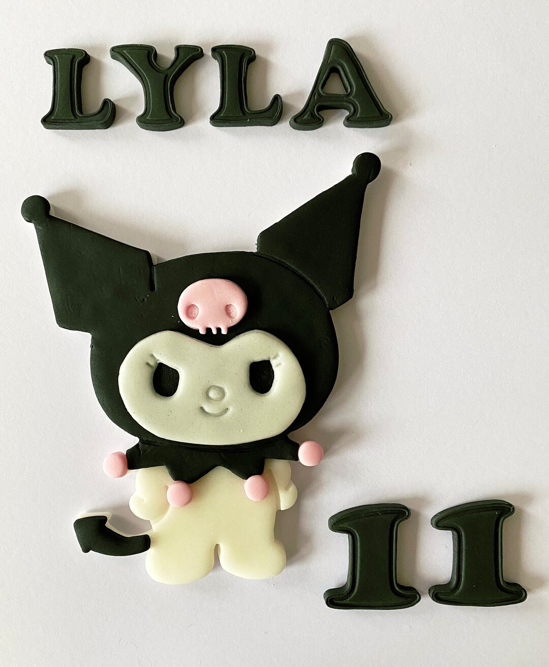 Edible Fondant Kuromi Cake Topper Fondant Sugar Paste - Etsy