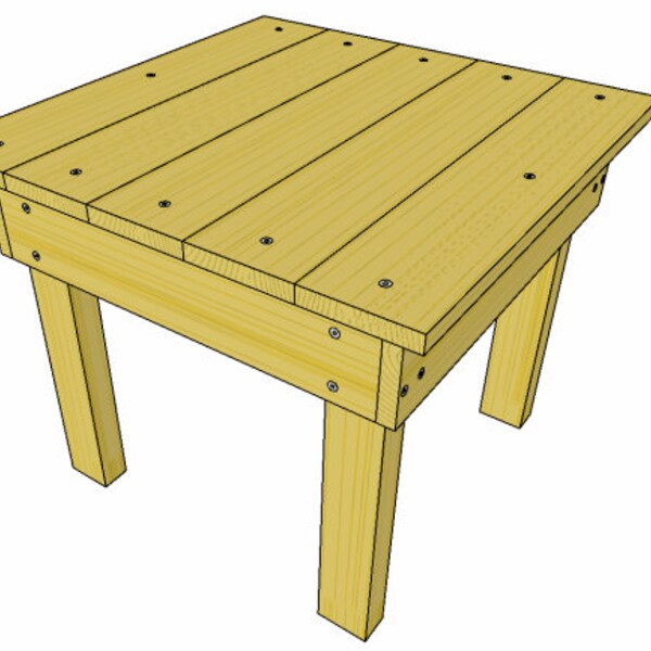 Woodworking Plan End Table - Etsy